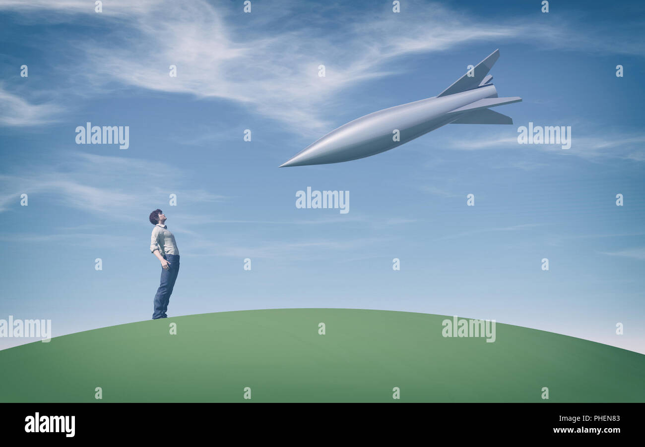 Jet pack illustration hi-res stock photography and images - Alamy