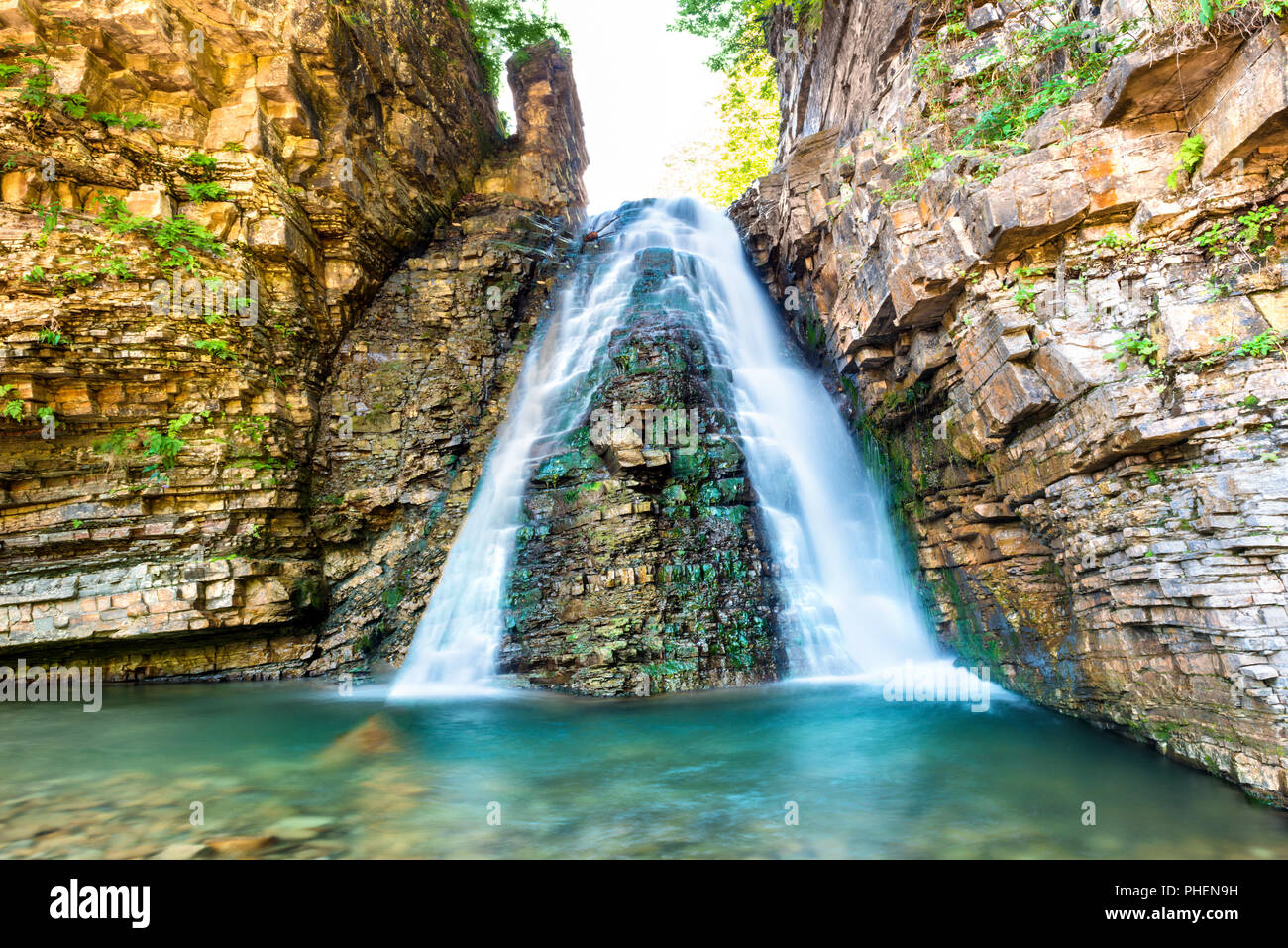 Beautiful forest waterfall hi-res stock photography and images - Alamy