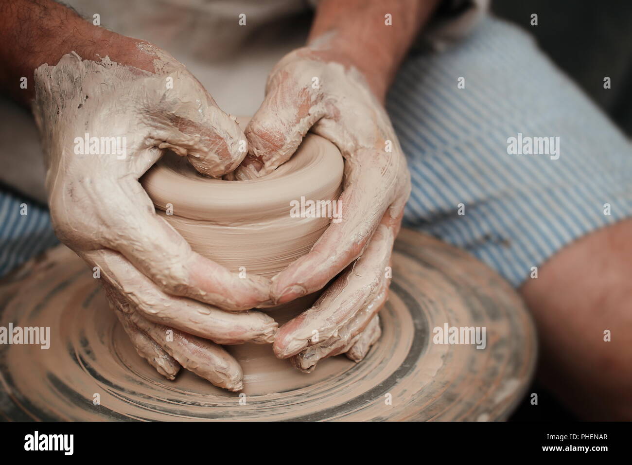 handicraft production of clay products Stock Photo - Alamy