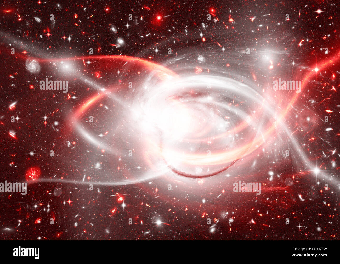 Stars, dust and gas nebula in a far galaxy Stock Photo - Alamy