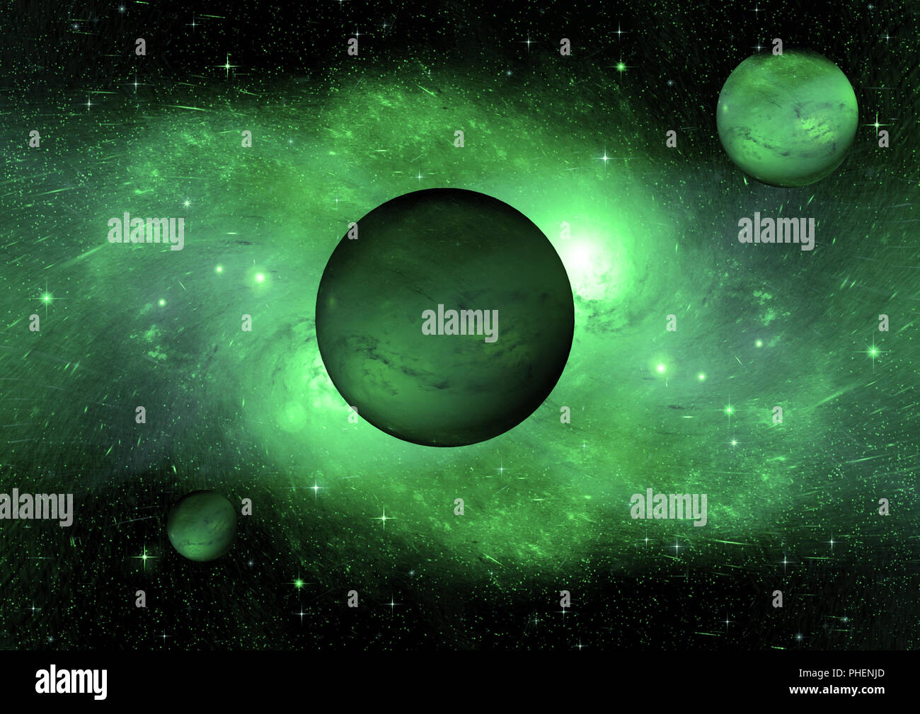 Stars, dust and gas nebula in a far galaxy Stock Photo - Alamy