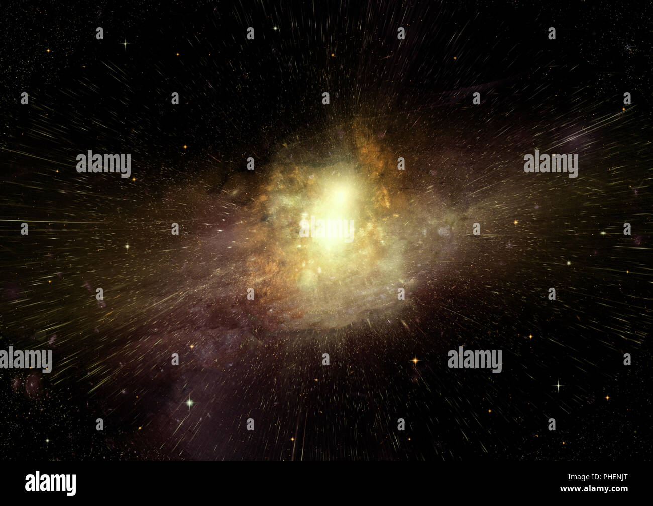 Stars, dust and gas nebula in a far galaxy Stock Photo - Alamy