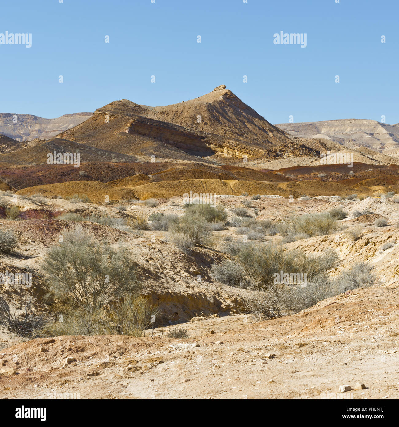 Landscape of the desert in Israel Stock Photo - Alamy