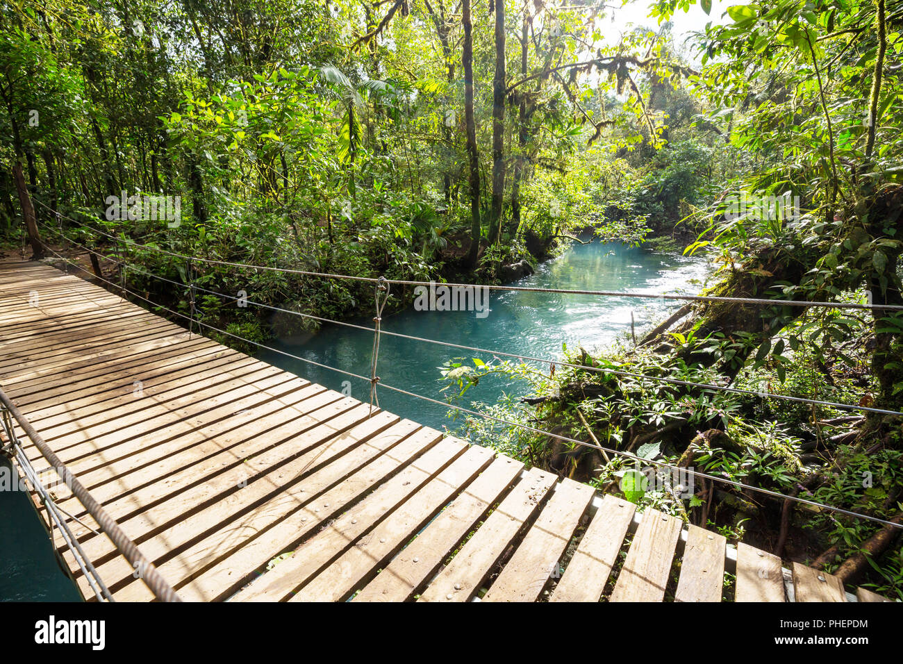 Bridge in Costa Rica Stock Photo - Alamy