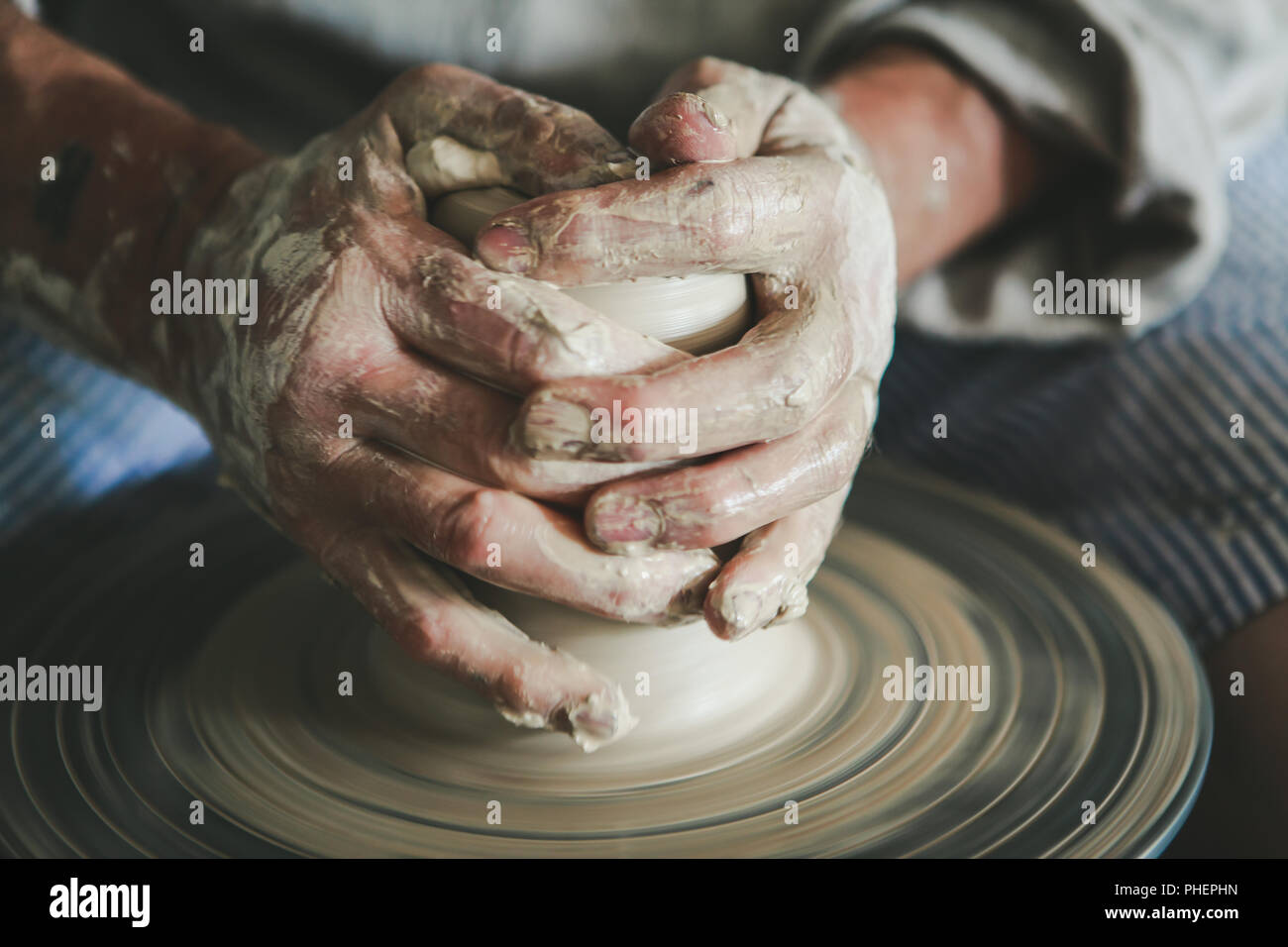 handicraft production of clay products Stock Photo - Alamy