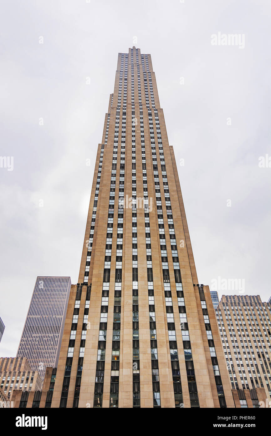 The Rockefeller Building Historic Office Building High Resolution Stock ...