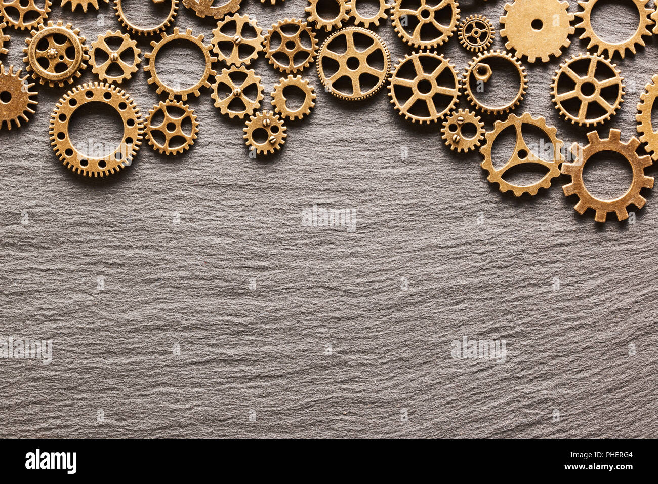 Various metal cogwheels and gear wheels Stock Photo - Alamy