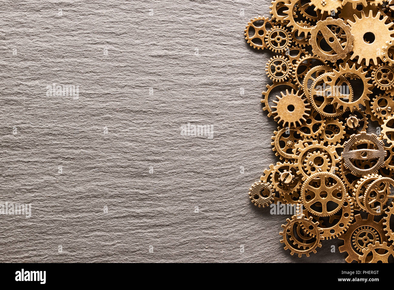 Various metal cogwheels and gear wheels Stock Photo - Alamy