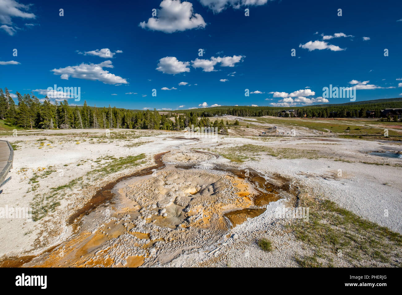 Hot thermal spring in Yellowstone Stock Photo - Alamy