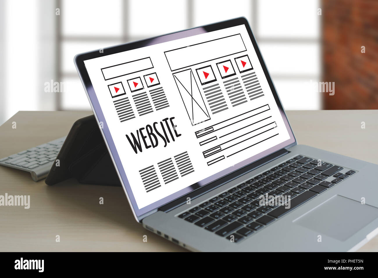 Web Design layout sketch drawing Software Media WWW and Graphic Layout ...