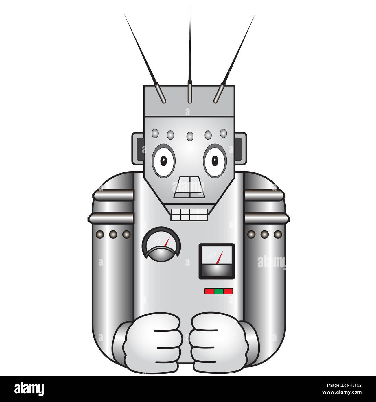 Helper robot Cut Out Stock Images & Pictures - Alamy