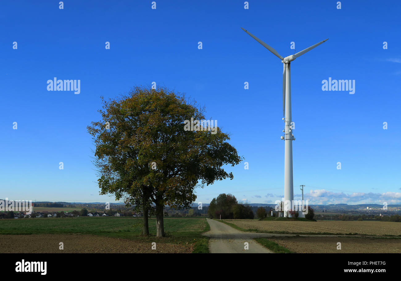 Wind turbine; wind strength Stock Photo - Alamy