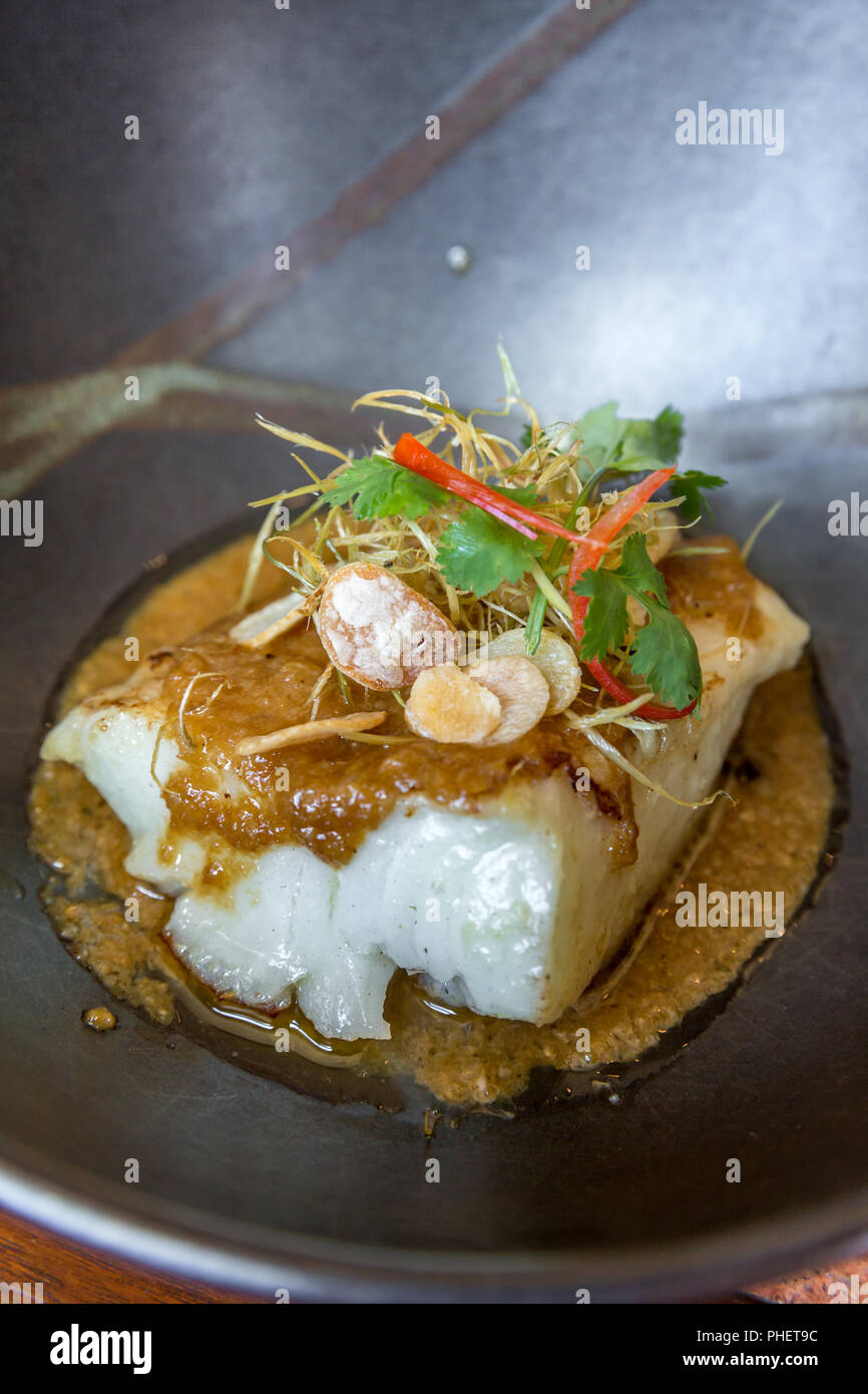 grilled snow fish Stock Photo - Alamy