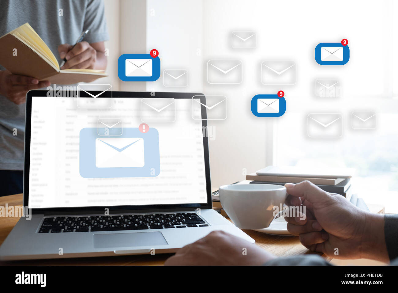 Mail Communication Connection message to mailing contacts phone Global ...
