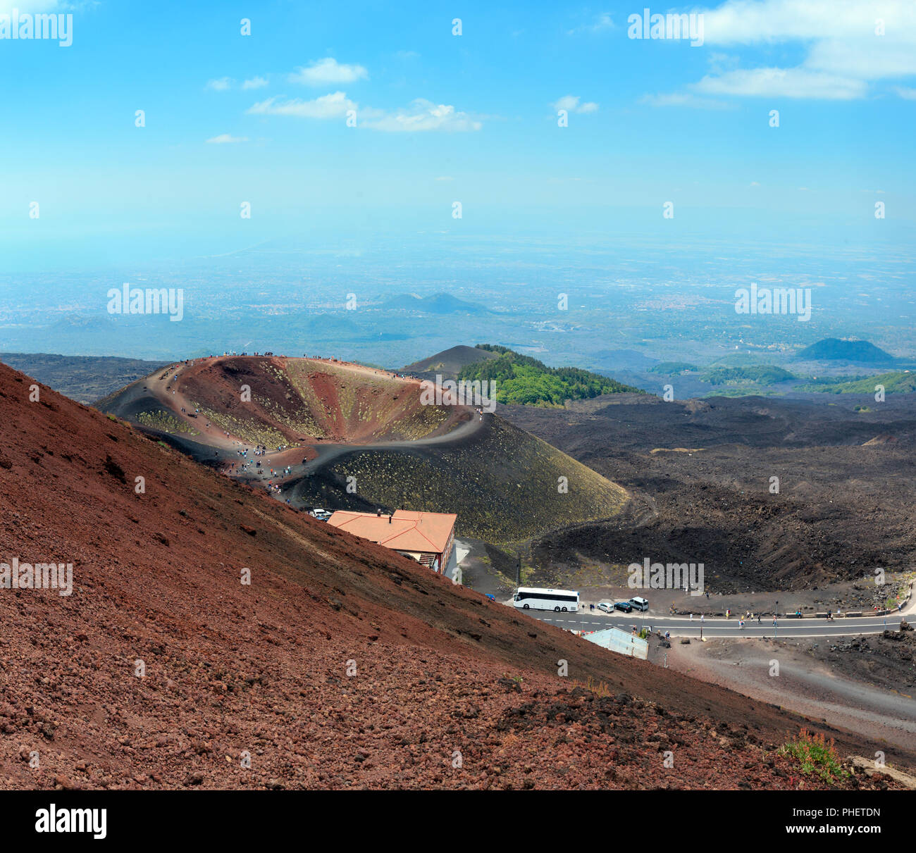 Etna volcano view, Sicily, Italy Stock Photo - Alamy