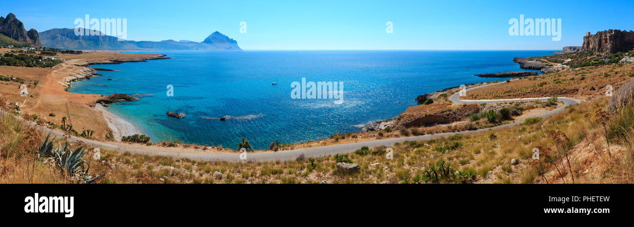 Bue Marino Beach, Macari, Sicily, Italy Stock Photo - Alamy