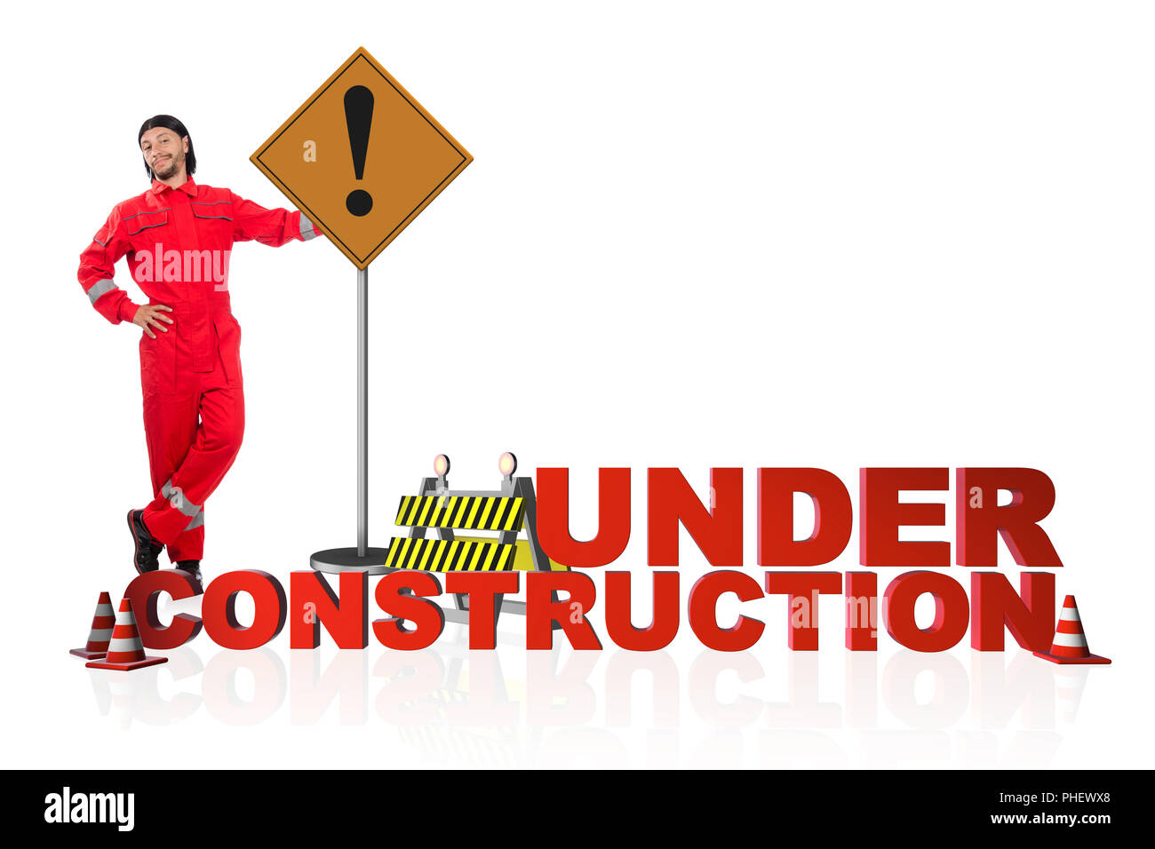 Concept of under construction for your webpage Stock Photo - Alamy
