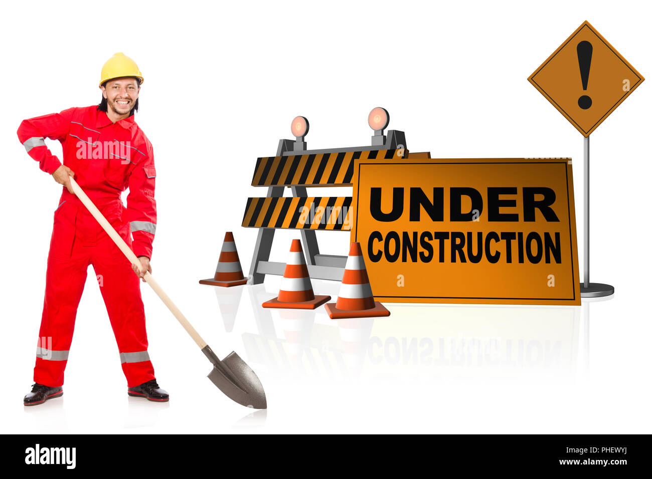 Concept of under construction for your webpage Stock Photo - Alamy