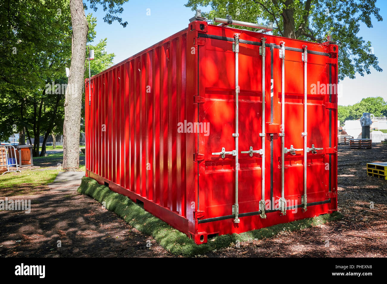 Container business park hi-res stock photography and images - Alamy