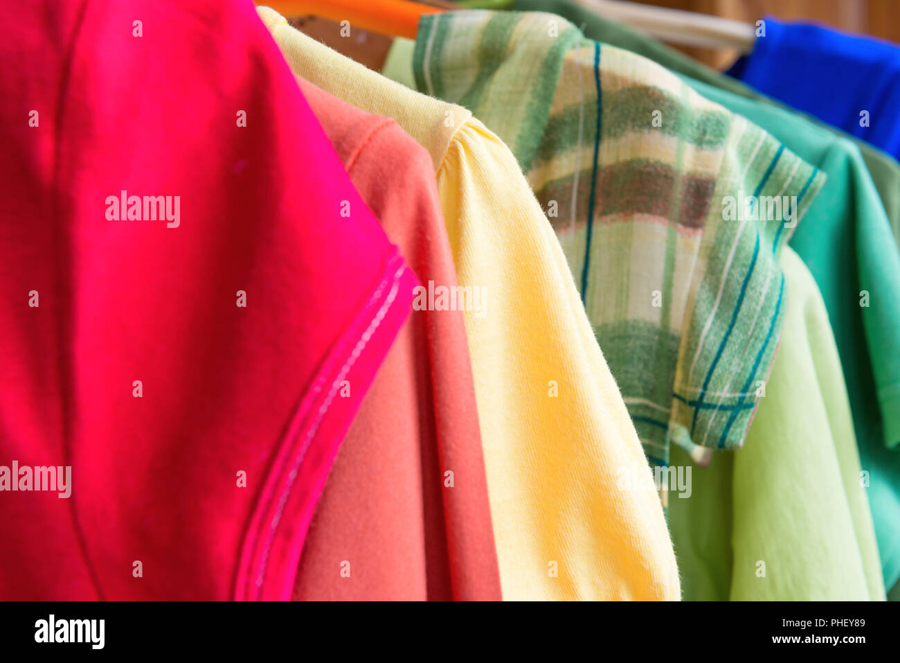 Display of colorful shirts hi-res stock photography and images - Alamy