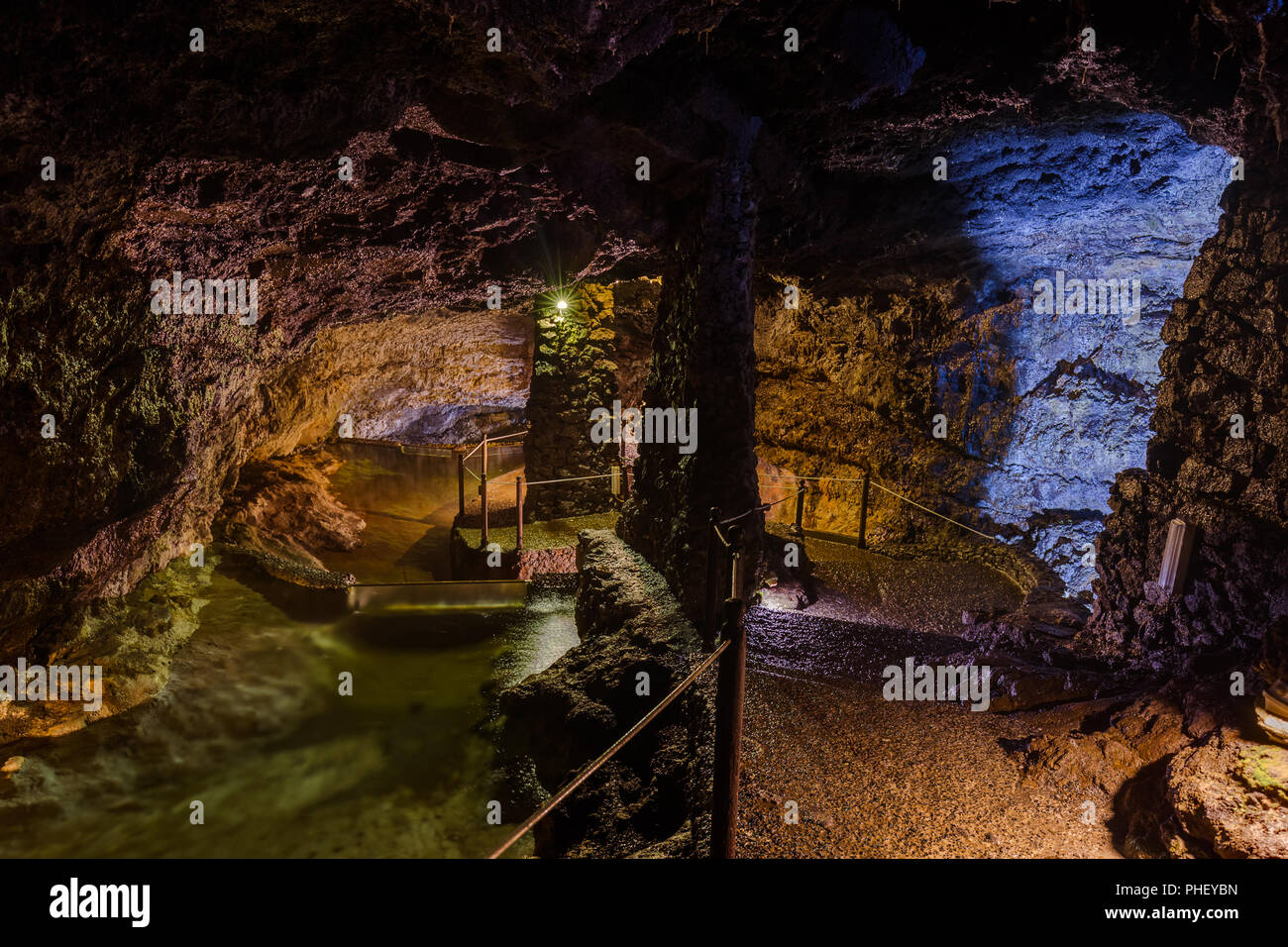 Volcanic caves in Sao Vicente - Madeira Portugal Stock Photo - Alamy