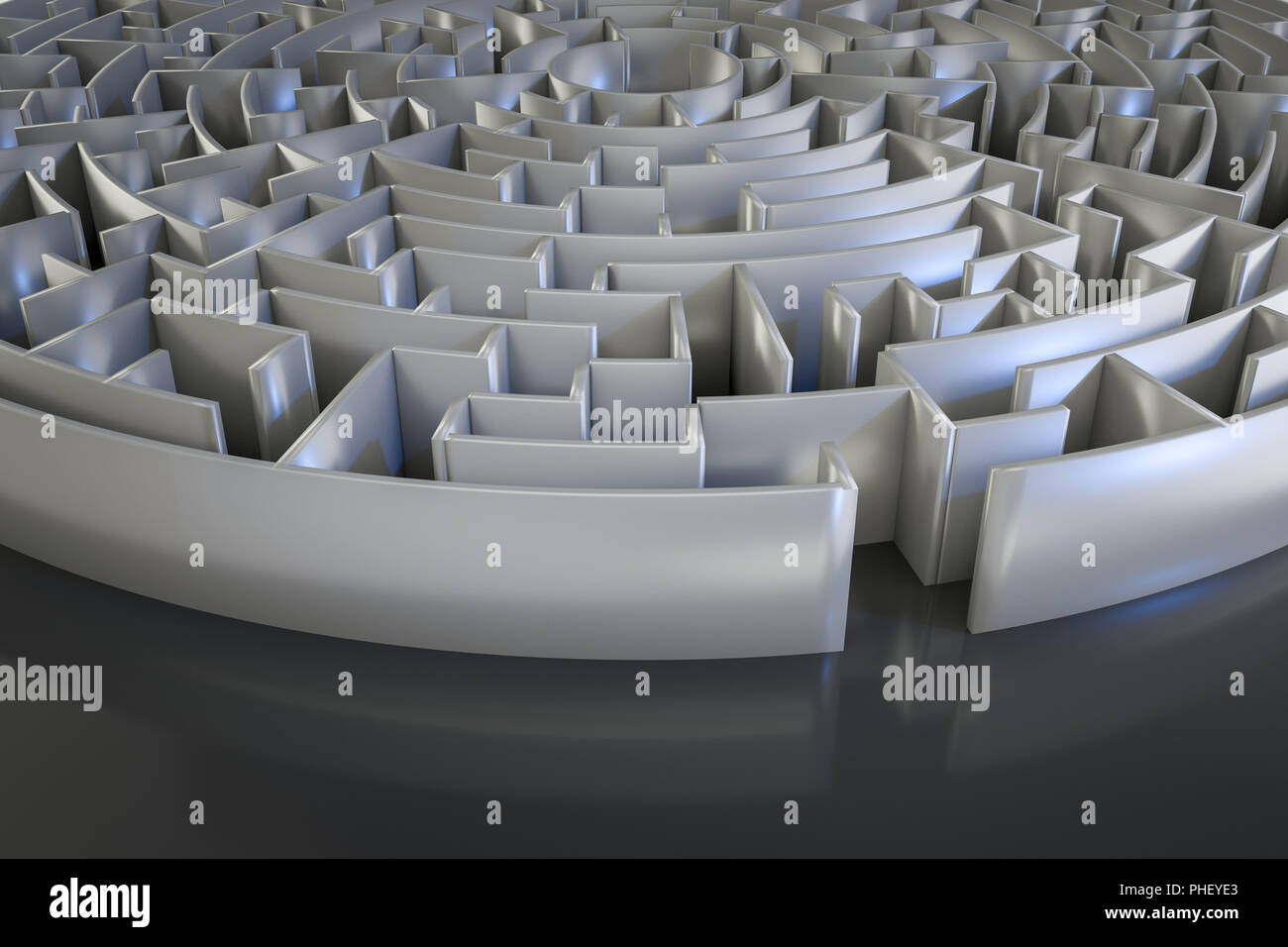 a circle maze Stock Photo - Alamy
