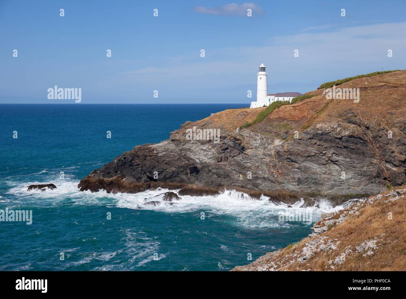 Trevose Head Lighthouse, Cornwall, England Stock Photo - Alamy