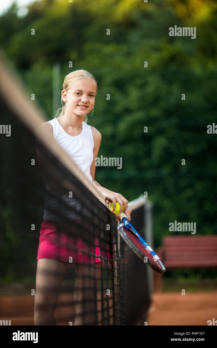 Teen tennis match hi-res stock photography and images - Alamy