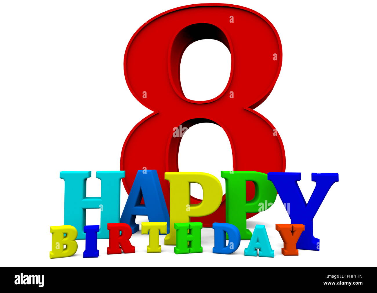 Eighth birthday card hi-res stock photography and images - Alamy