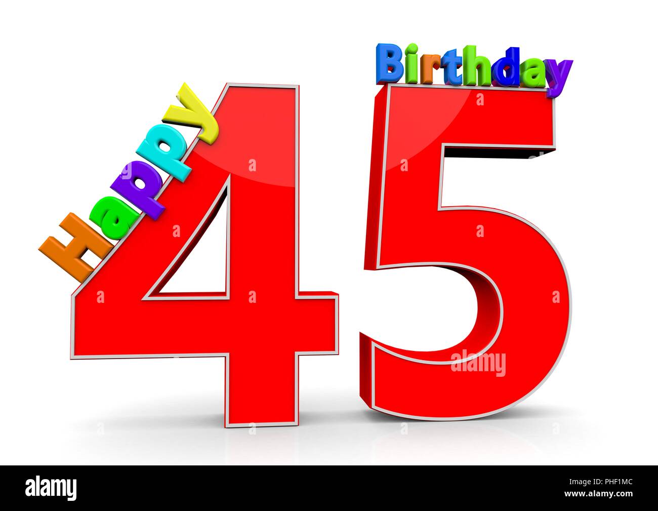 Happy 45 birthday hi-res stock photography and images - Alamy