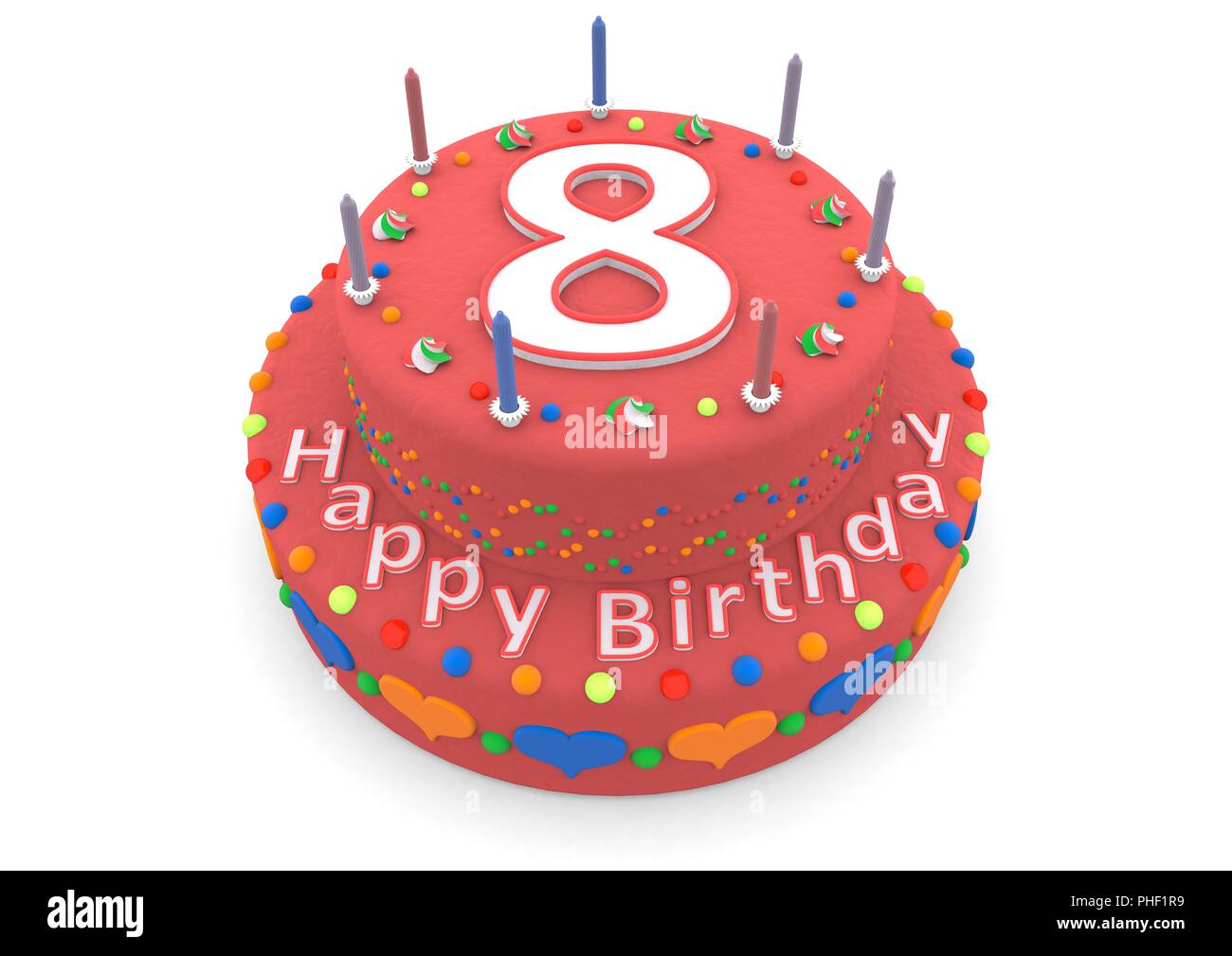 8th Birthday Cake Boy