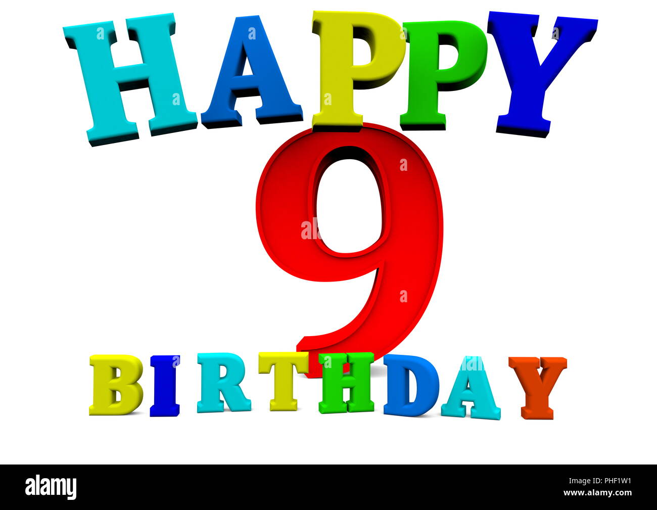 Birthday party nine year old hi-res stock photography and images - Alamy