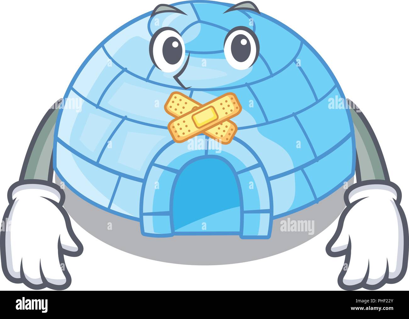 Igloo Cartoon Drawn Igloo Icehouse Cartoon Vector Illustration Icon