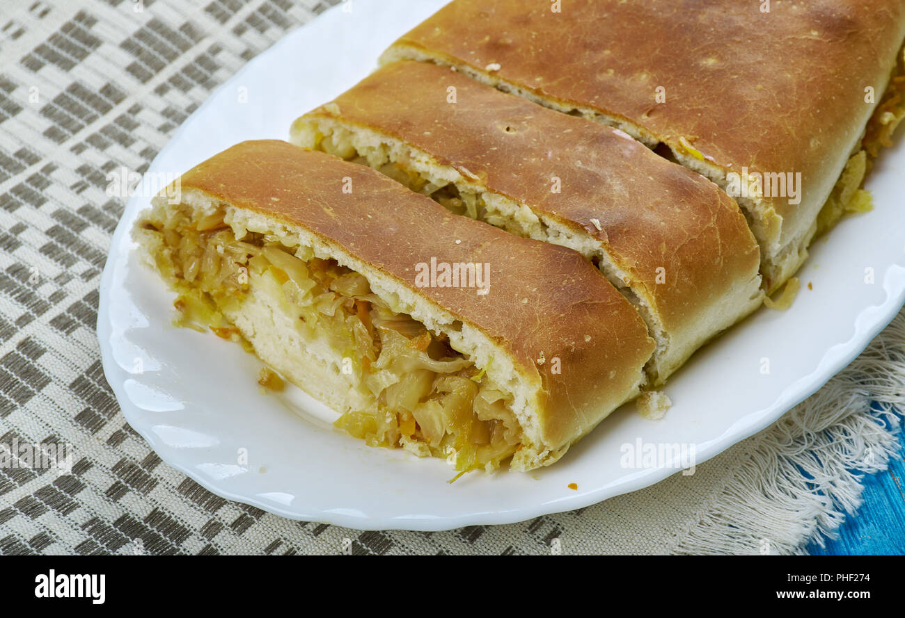 Lithuanian cabbage pie Stock Photo - Alamy