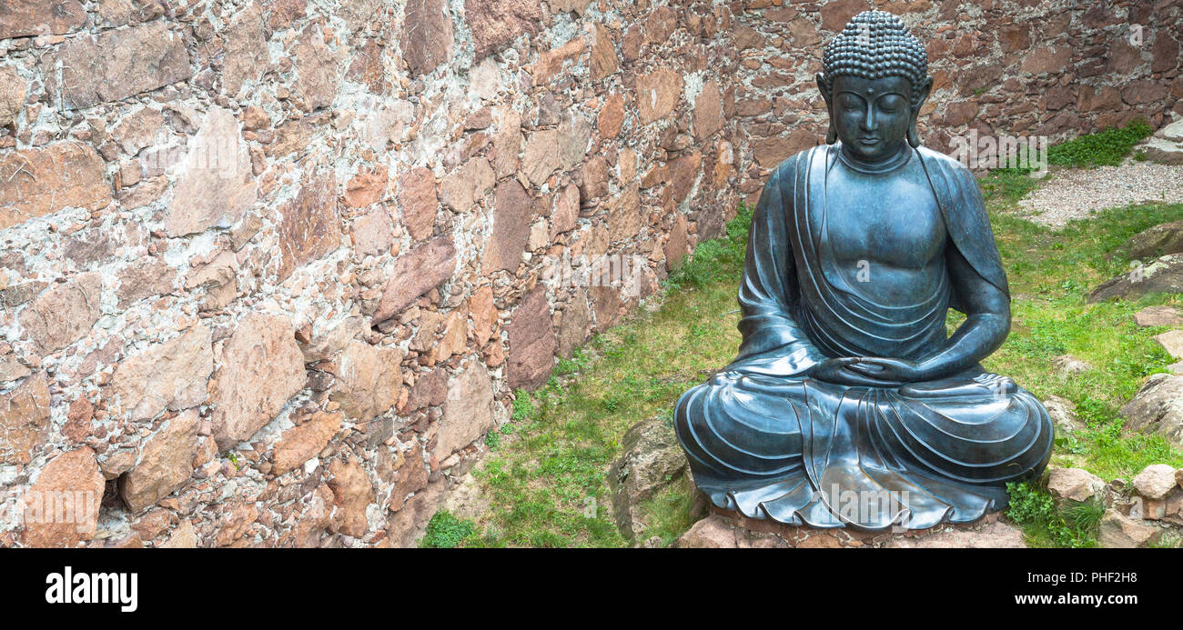 Meditating Buddha Statue Stock Photo - Alamy