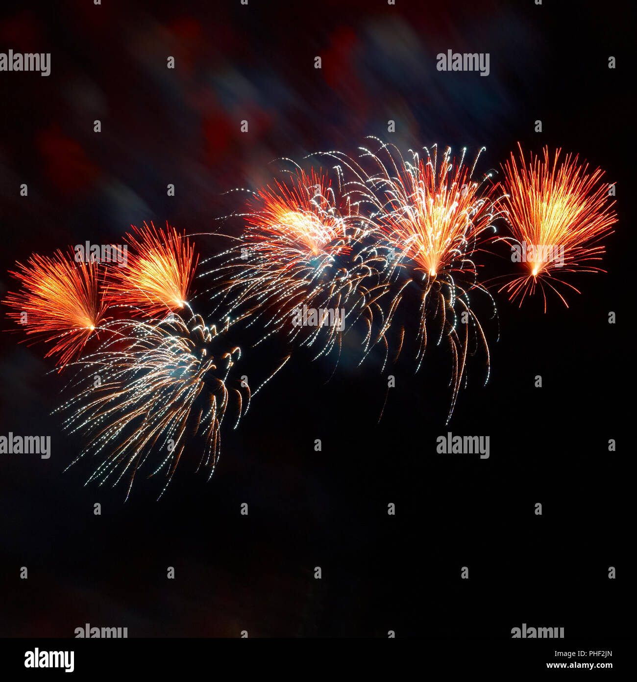 Beautiful holiday fireworks Stock Photo - Alamy