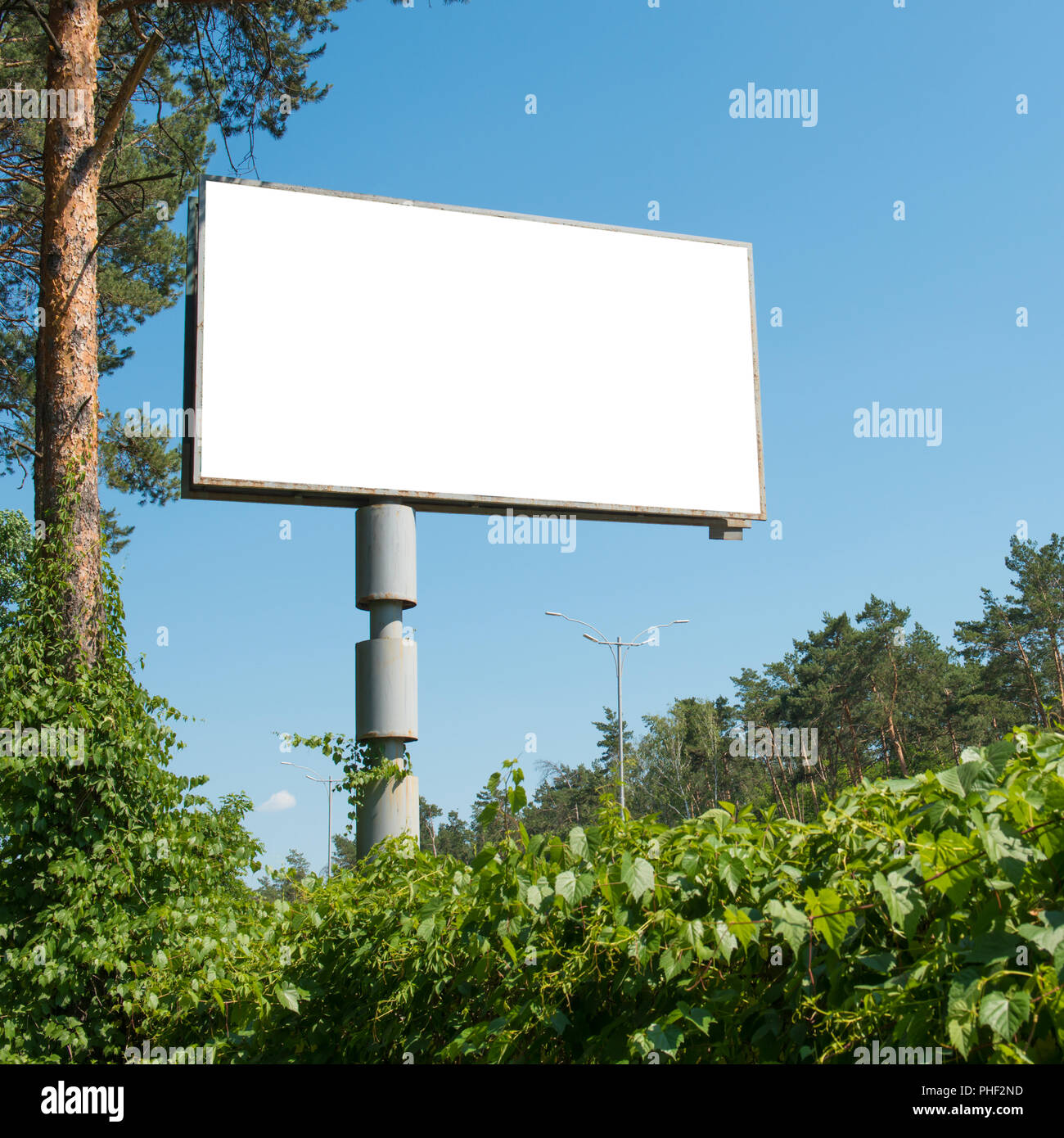 Blank billboard with empty space Stock Photo - Alamy
