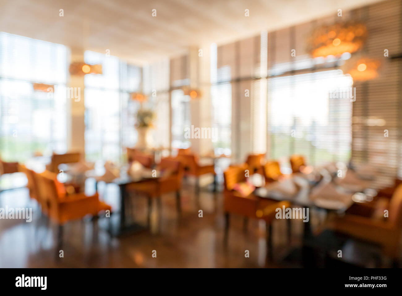 Blurred Restaurant background Stock Photo - Alamy
