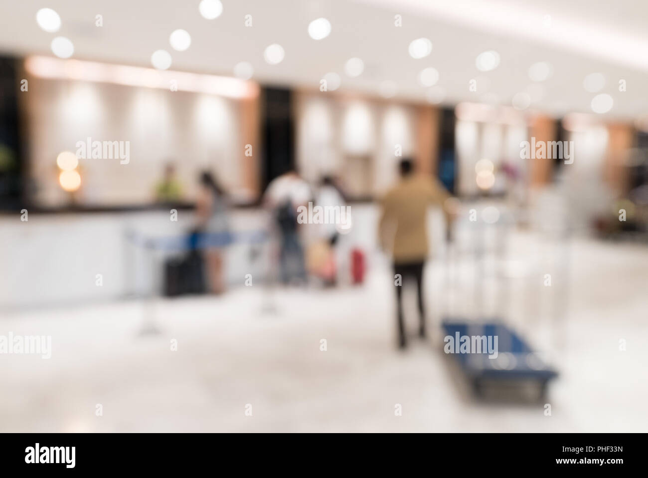 hotel lobby blurred background Stock Photo - Alamy