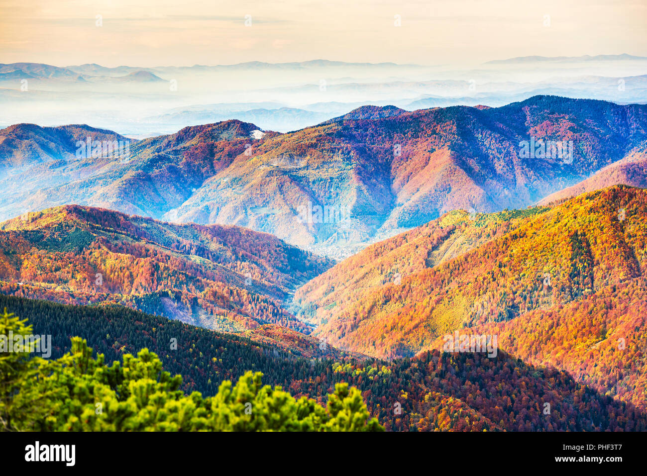 Beautiful blue mountains and hills Stock Photo - Alamy