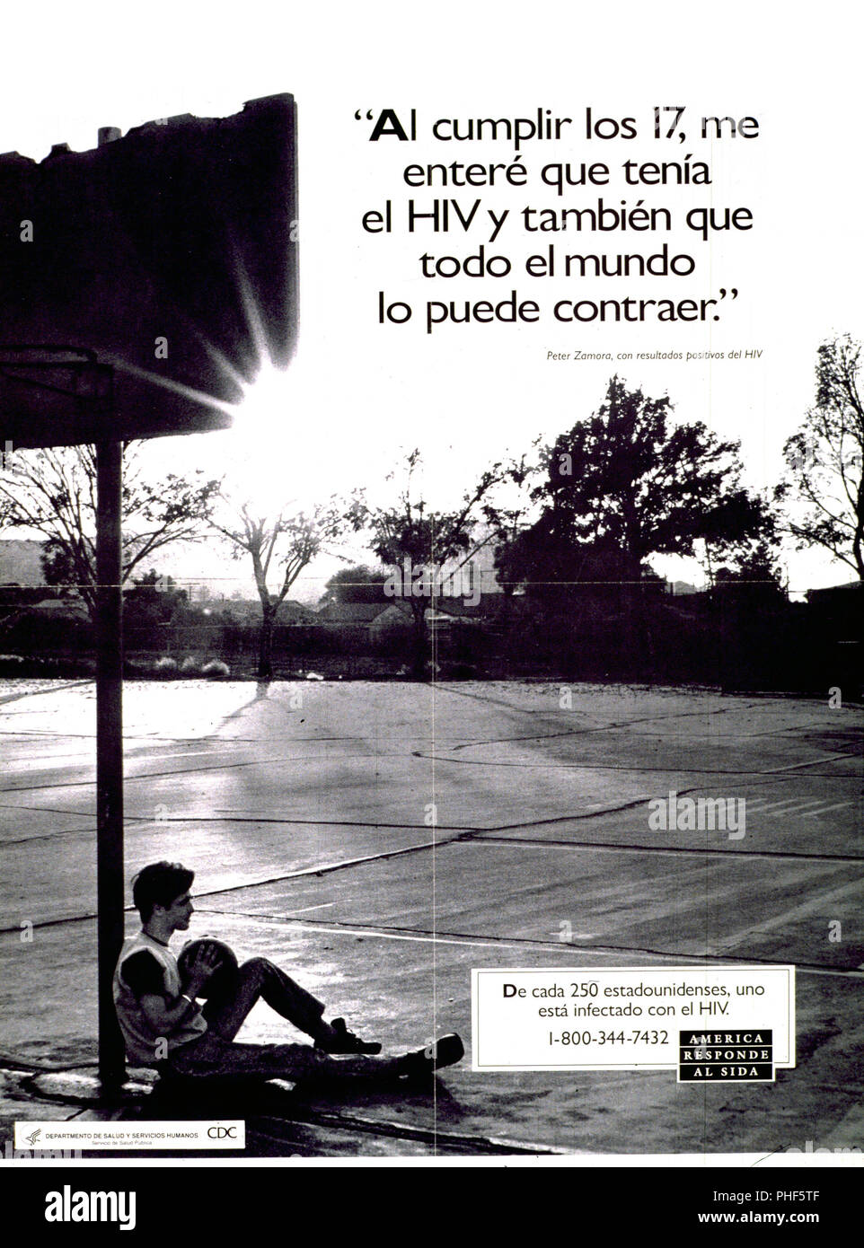 1980s AIDS prevention Poster in Spanish Stock Photo - Alamy