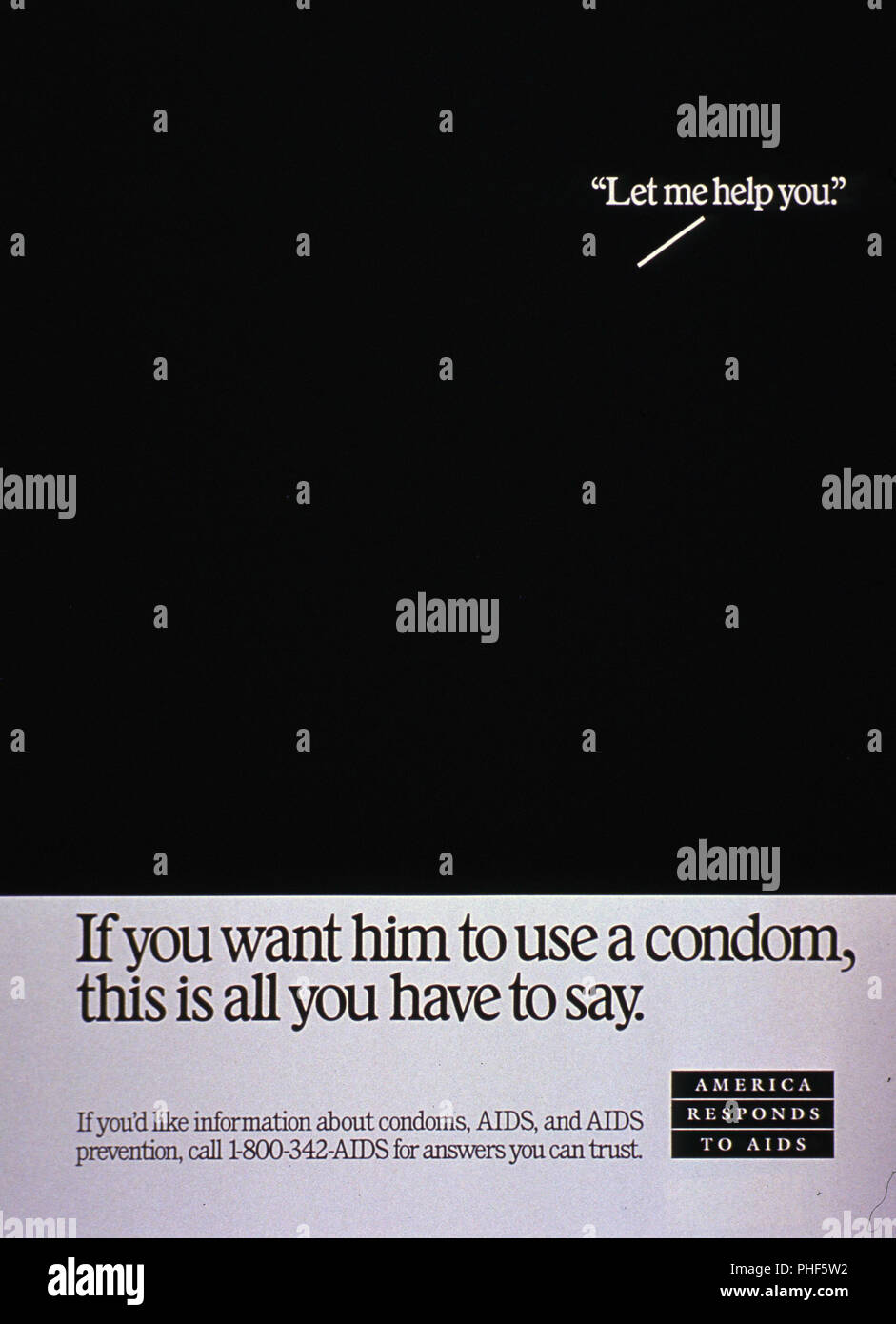 Hiv poster 1980s hi-res stock photography and images - Alamy