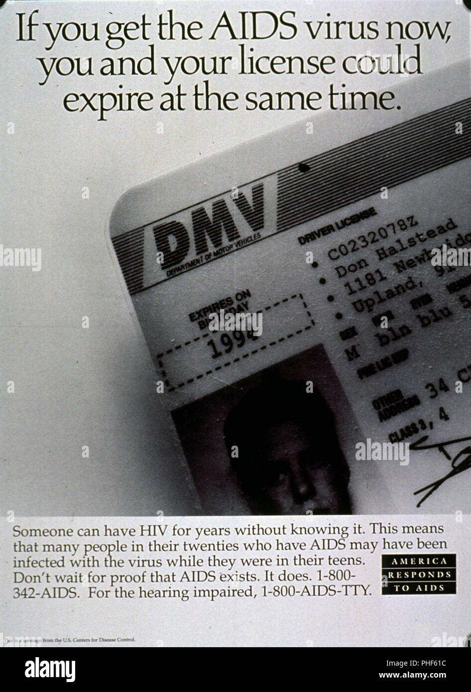 Aids 1980s poster hi-res stock photography and images - Alamy