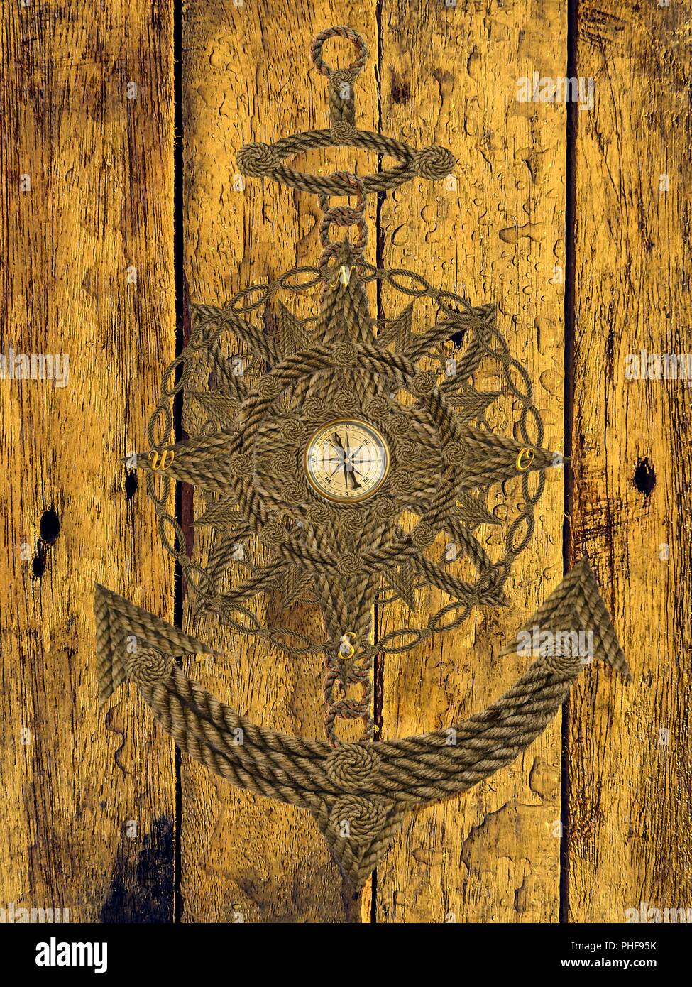 Anchor ropes hi-res stock photography and images - Alamy