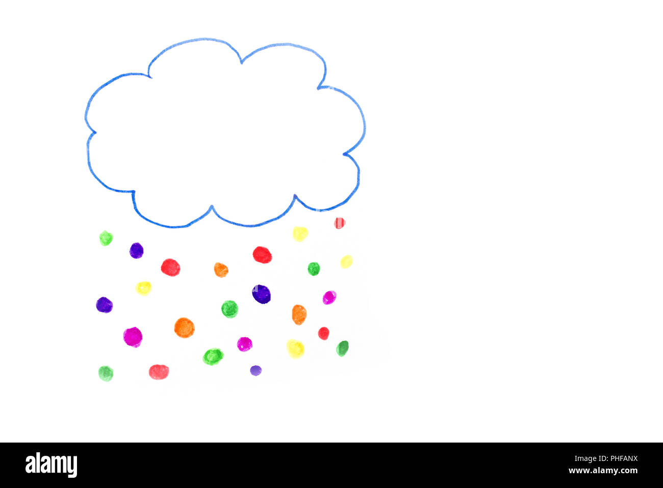 Blue sky rain cloud Cut Out Stock Images & Pictures - Alamy