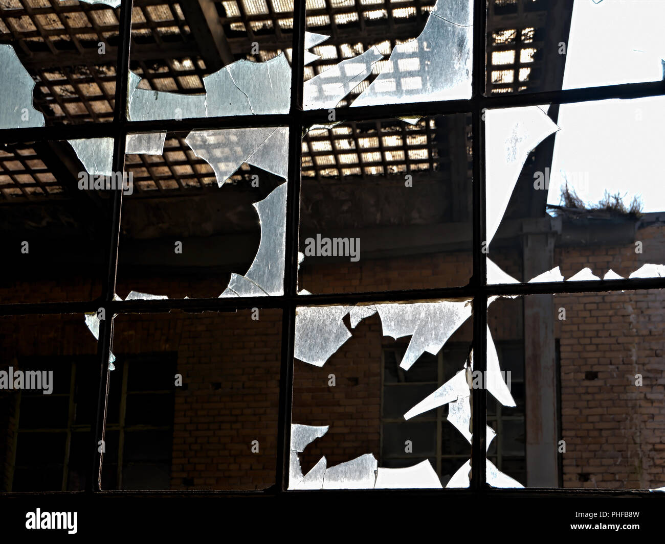 Windows vandalism factory hi-res stock photography and images - Alamy