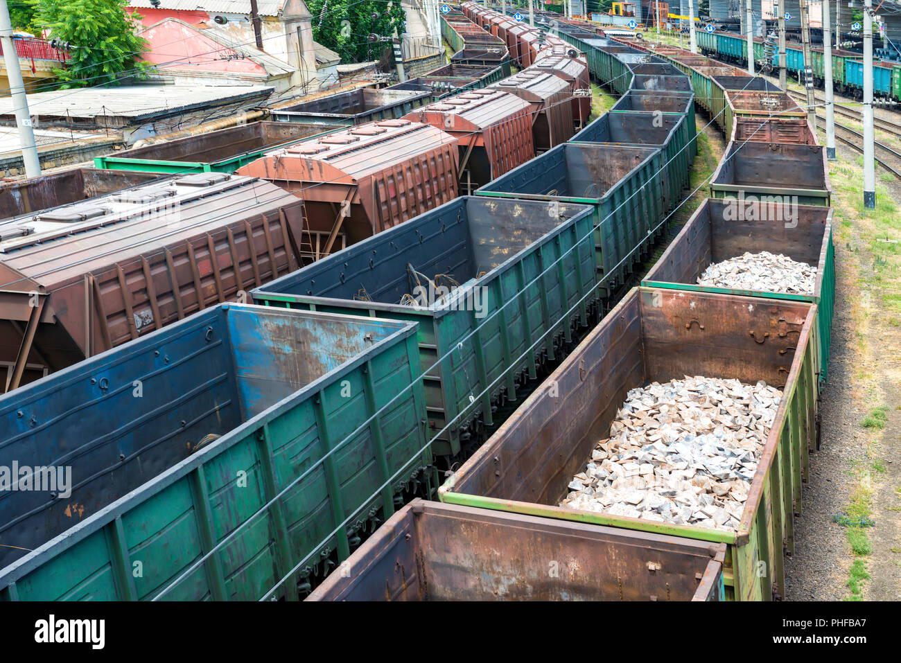 Cargo wagons hi-res stock photography and images - Alamy
