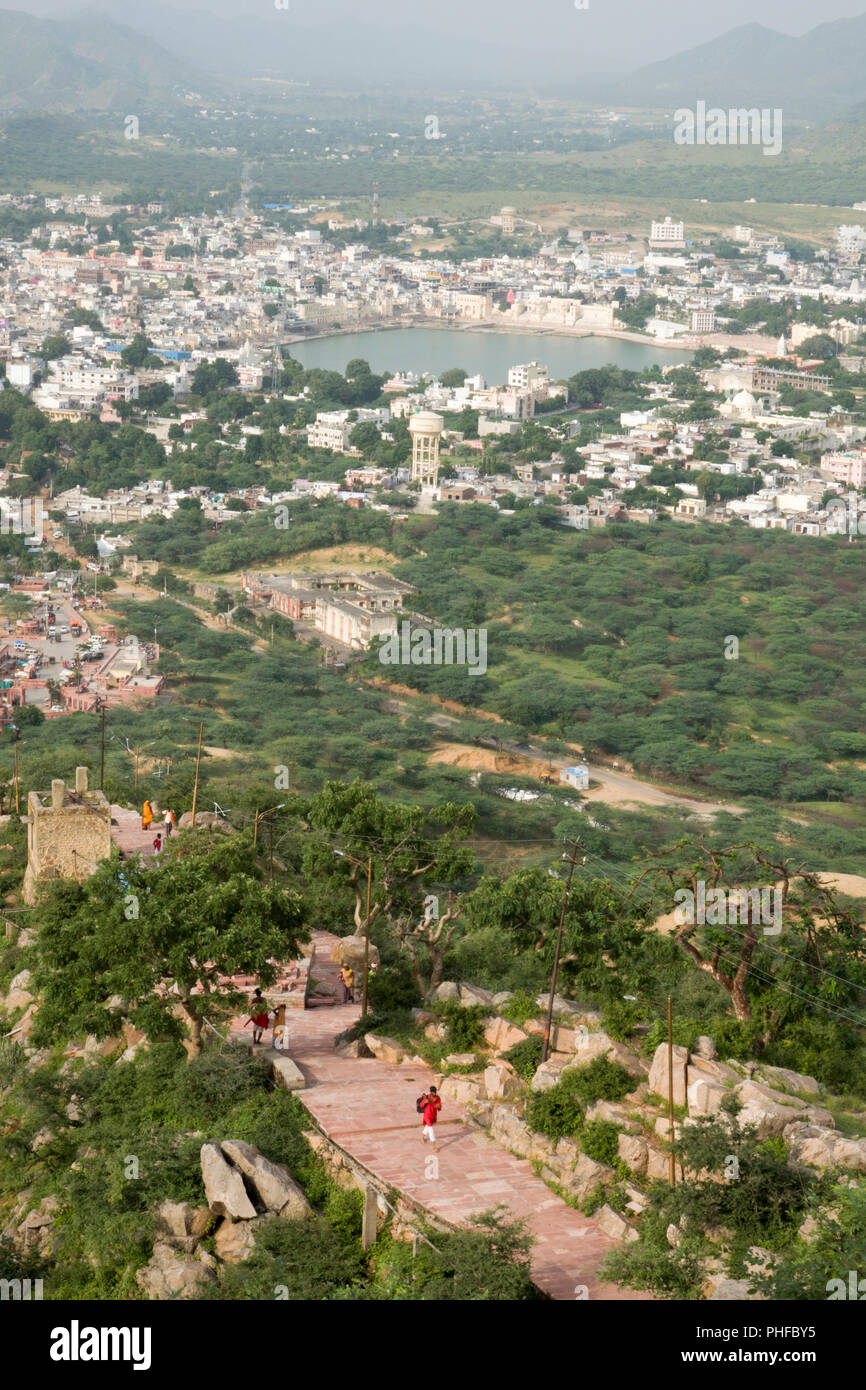 Savitri temple pushkar hi-res stock photography and images - Alamy