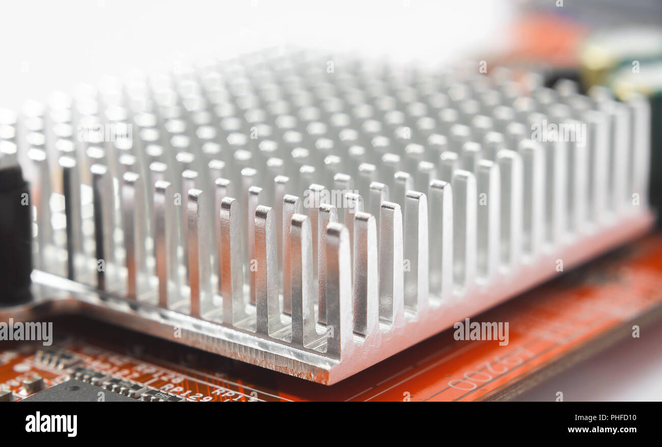 Electronic device cooling radiator Stock Photo - Alamy