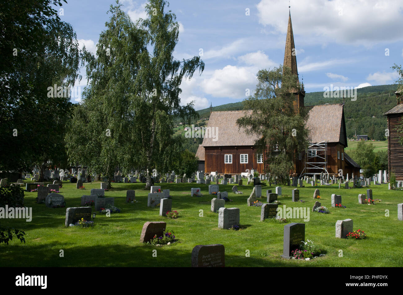 Old Church in Vagamo, Norway Stock Photo - Alamy